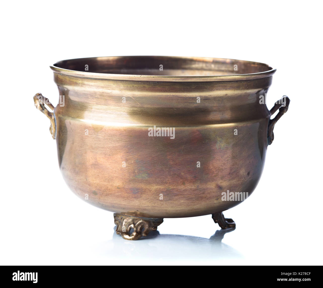 Antique brass pot hi-res stock photography and images - Alamy