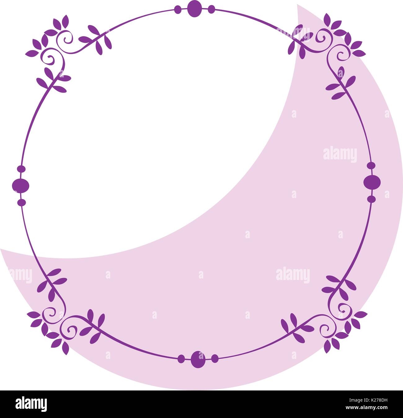 Elegant Victorian style frame vector illustration design Stock Vector ...