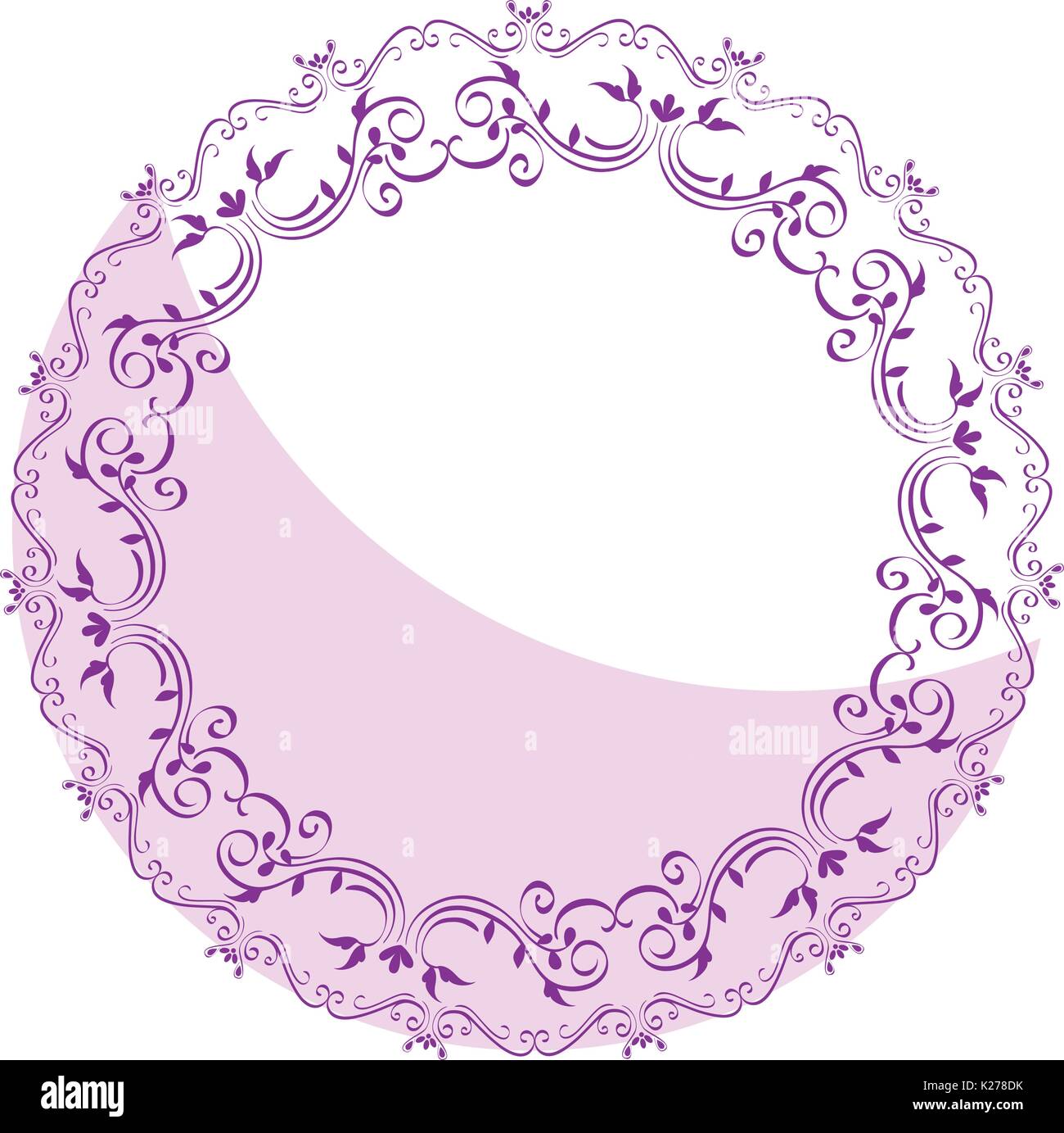 Elegant Victorian style frame vector illustration design Stock Vector ...