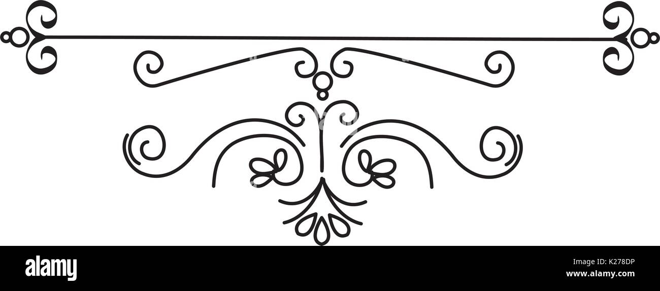 Elegant Victorian style design vector illustration design Stock Vector ...