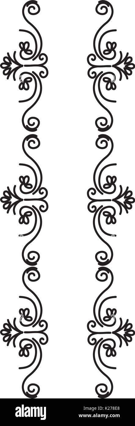 Elegant Victorian style frame vector illustration design Stock Vector ...