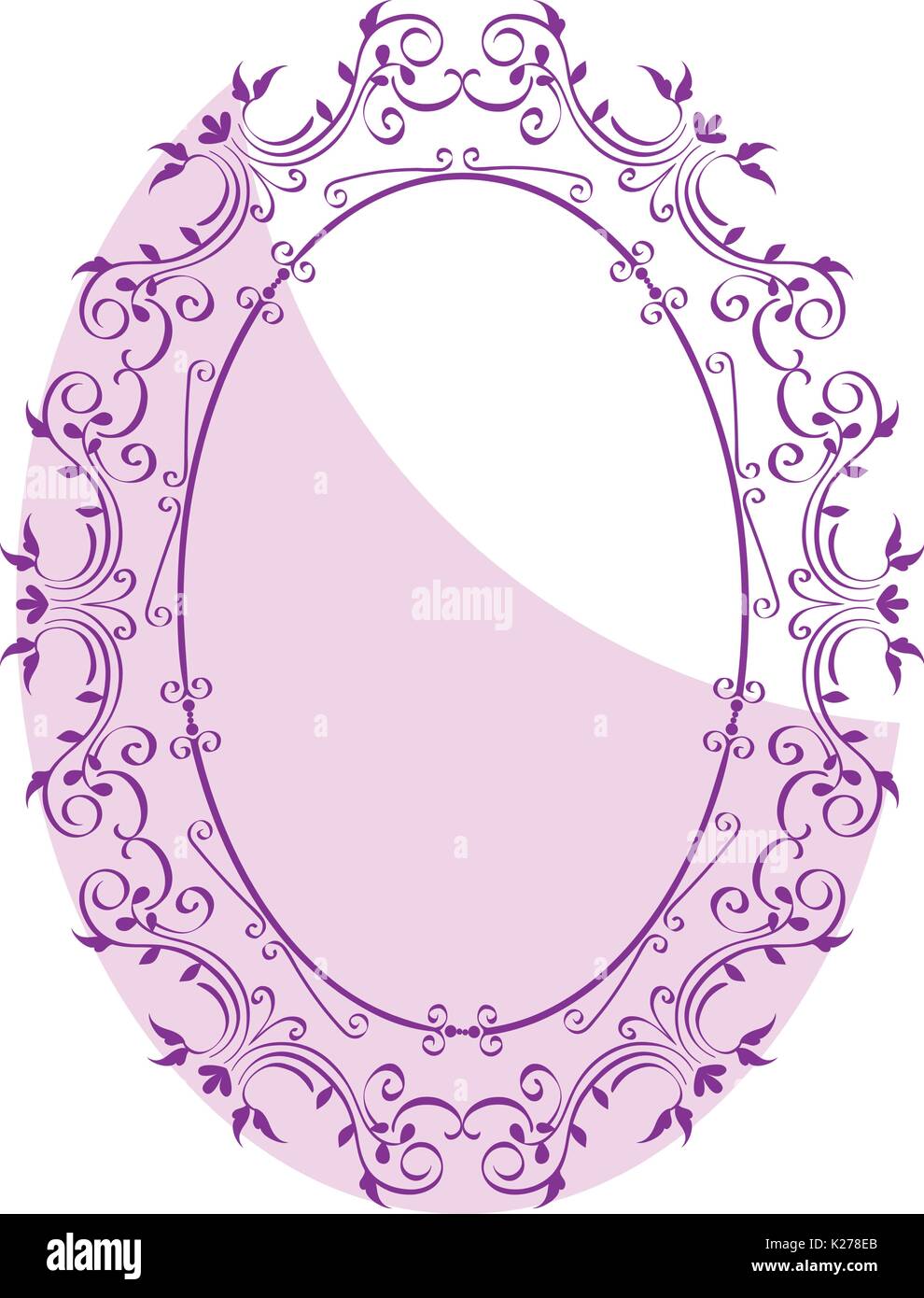 Elegant Victorian style frame vector illustration design Stock Vector ...
