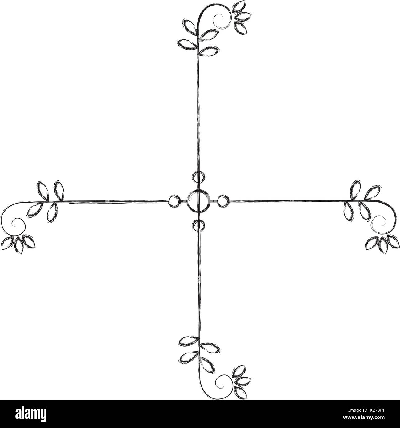 Elegant Victorian style frame vector illustration design Stock Vector ...