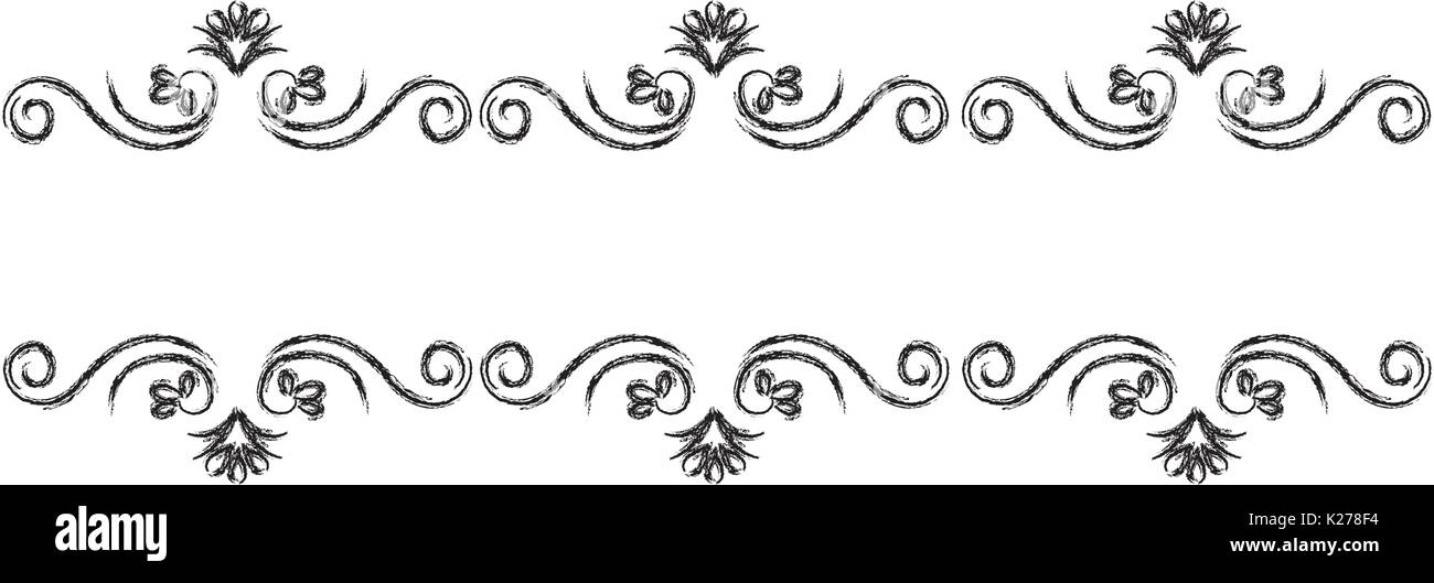 Elegant Victorian style frame vector illustration design Stock Vector ...