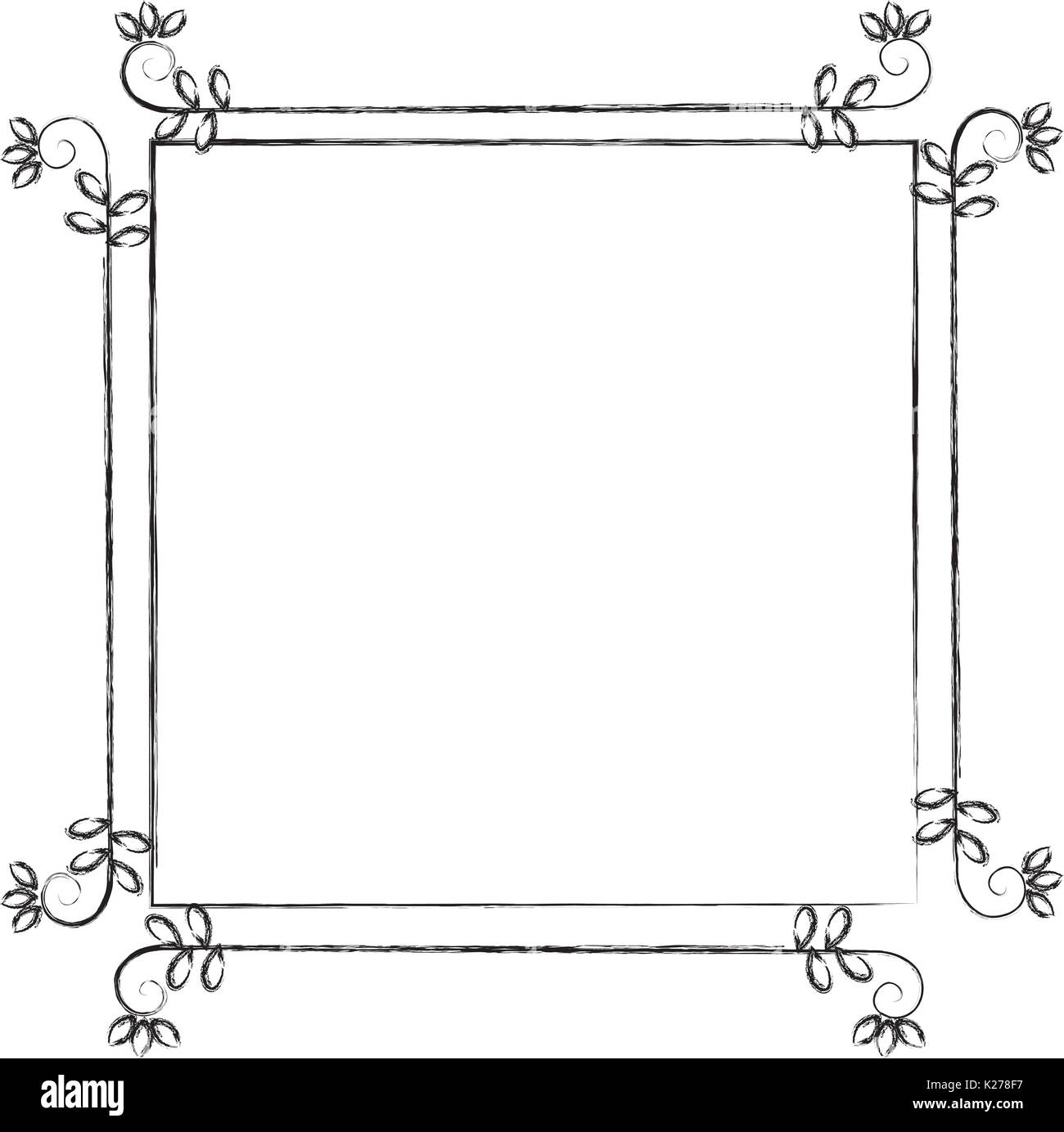 Elegant Victorian style frame vector illustration design Stock Vector ...