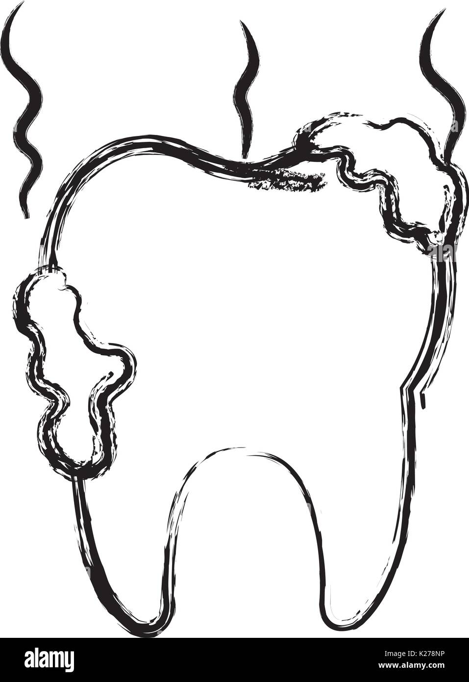 Tooth illustrated vector vectors hi-res stock photography and images ...