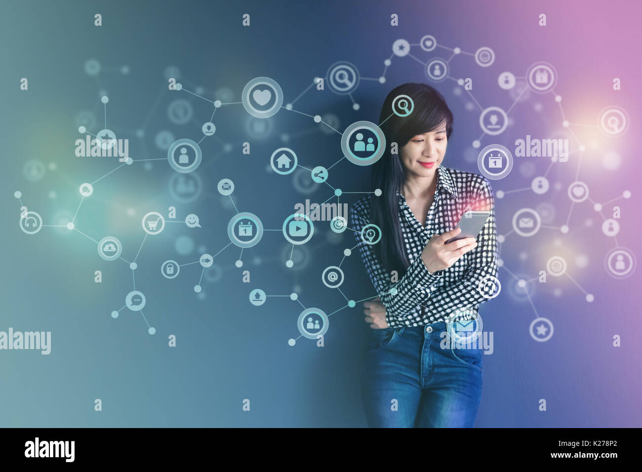 Illustration Of Very Happy Woman High Resolution Stock Photography and ...
