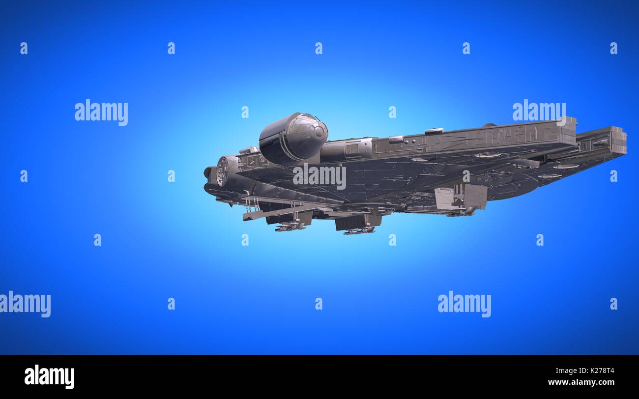 3d rendering of a reflective spaceship with details Stock Photo - Alamy