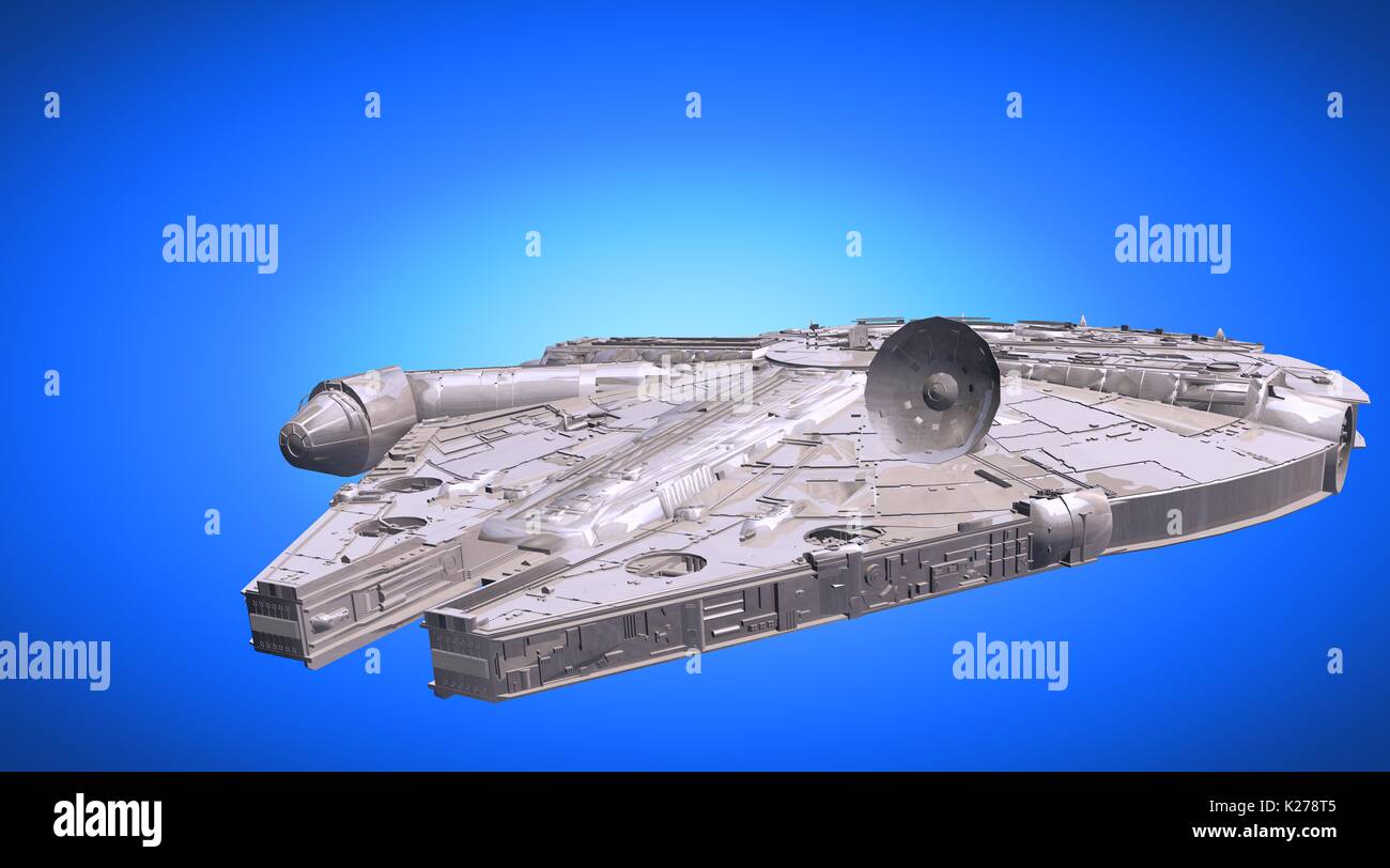 3d rendering of a reflective spaceship with details Stock Photo - Alamy