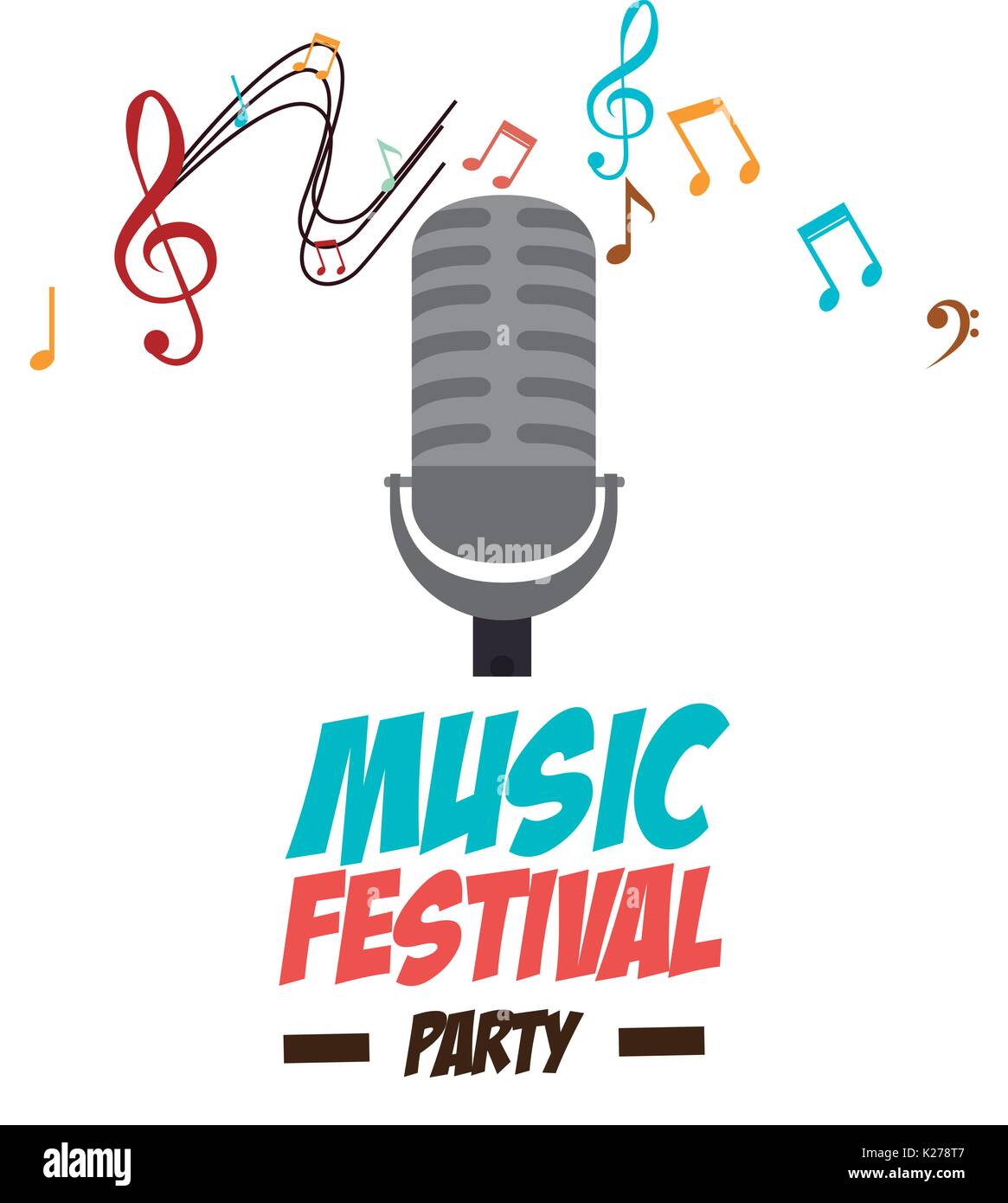 Music festival design, vector illustration eps 10 Stock Vector Image ...