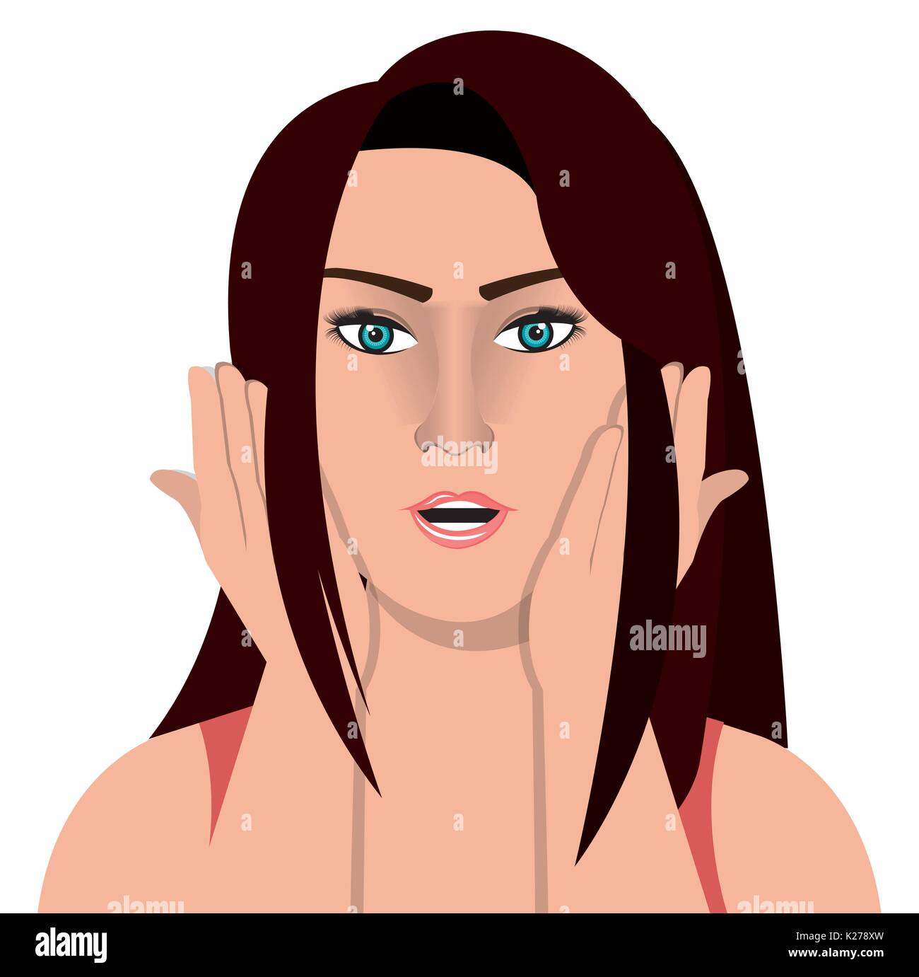 People feelings and emotions, vector illustration eps 10 Stock Vector ...