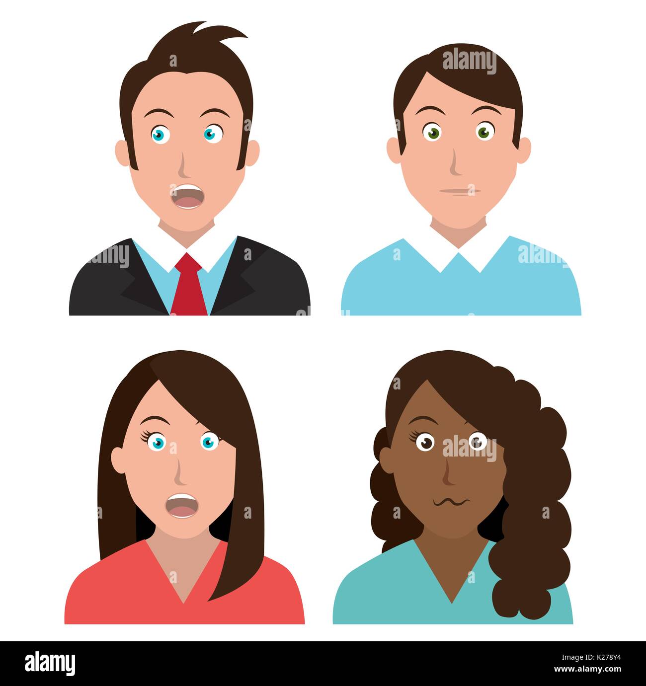 People feelings and emotions, vector illustration eps 10 Stock Vector ...