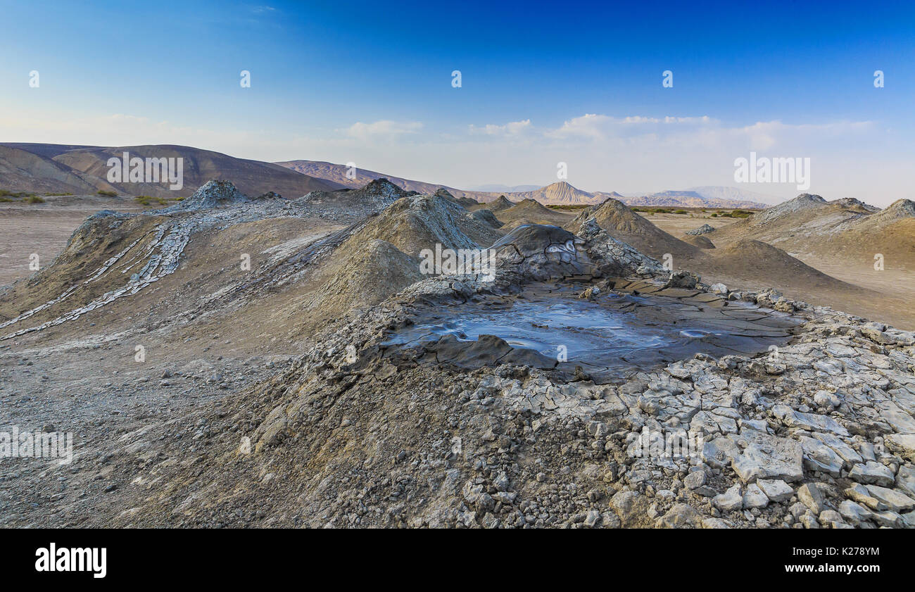 Mud volcanoes in Gobustan.Azerbaijan Stock Photo - Alamy