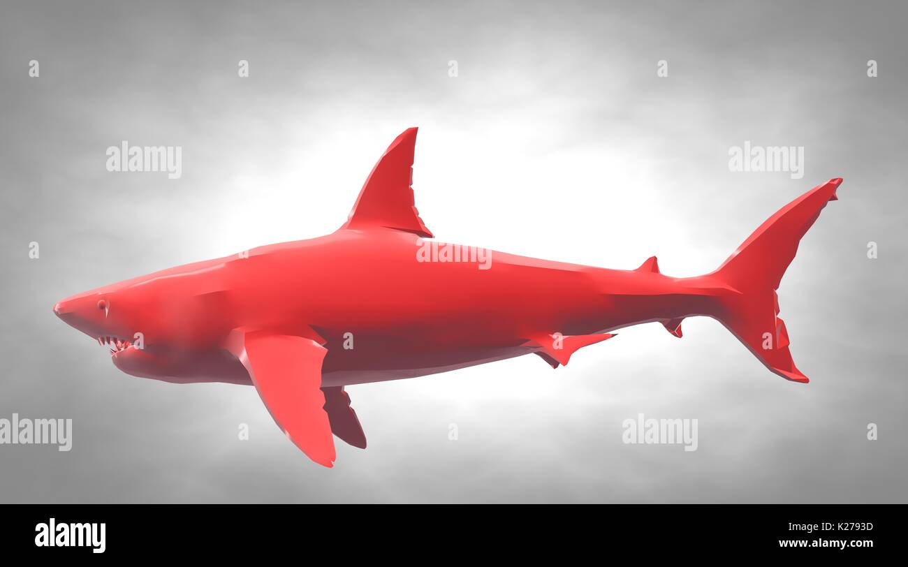 3d rendering of a reflective fish shape swimming with fins Stock Photo ...