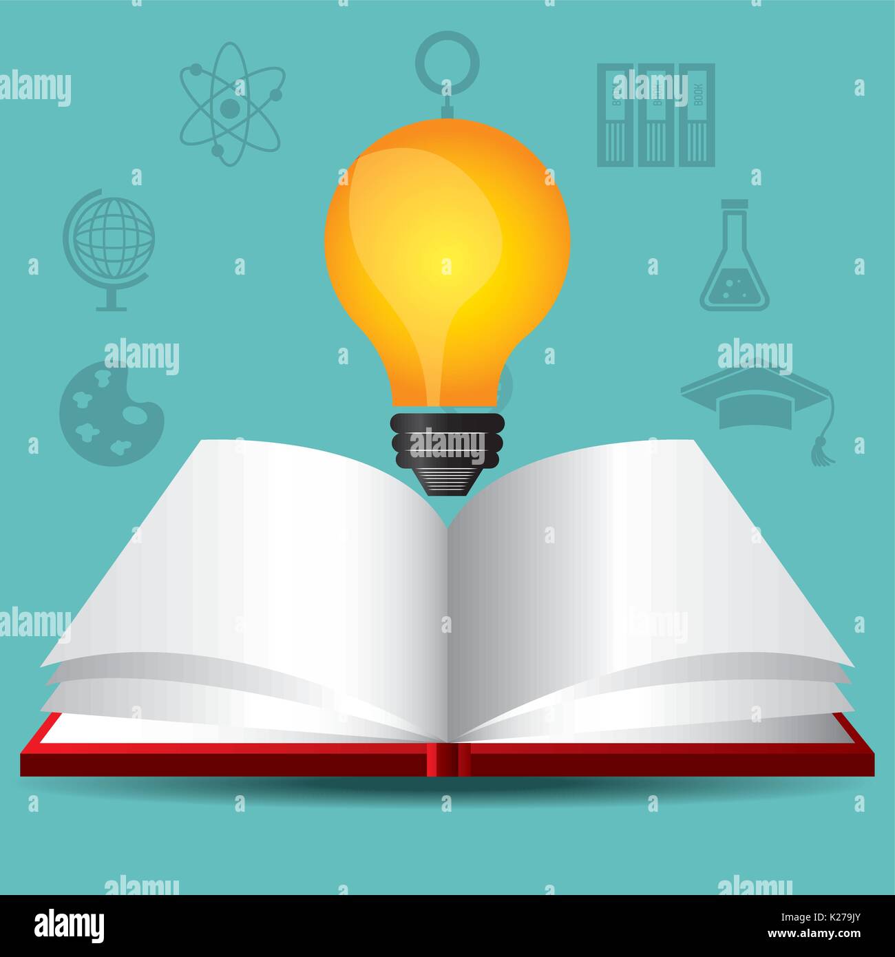 Electronic Education or e-learning theme, vector illustration Stock ...