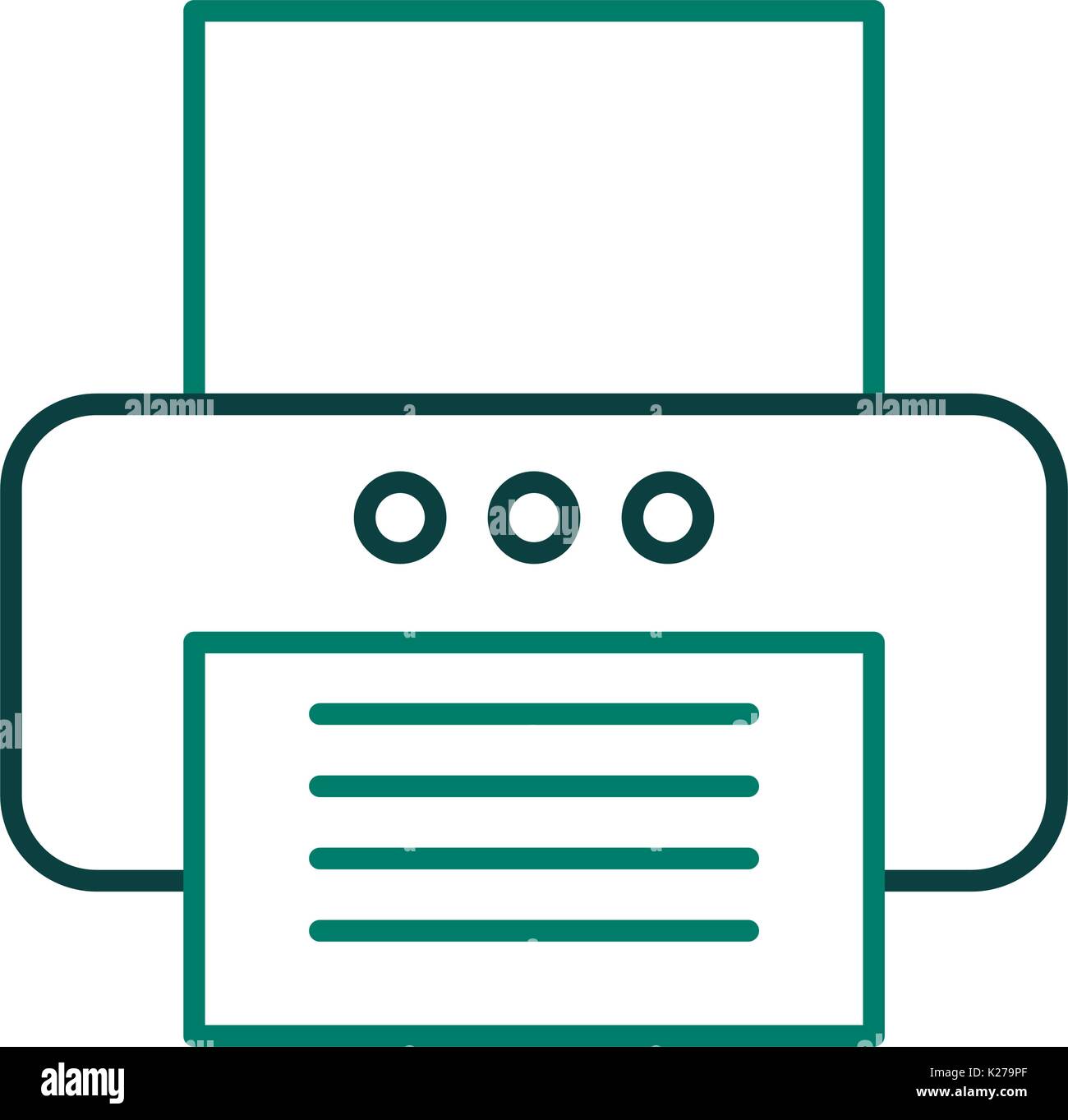 office printer isolated icon Stock Vector Image & Art - Alamy