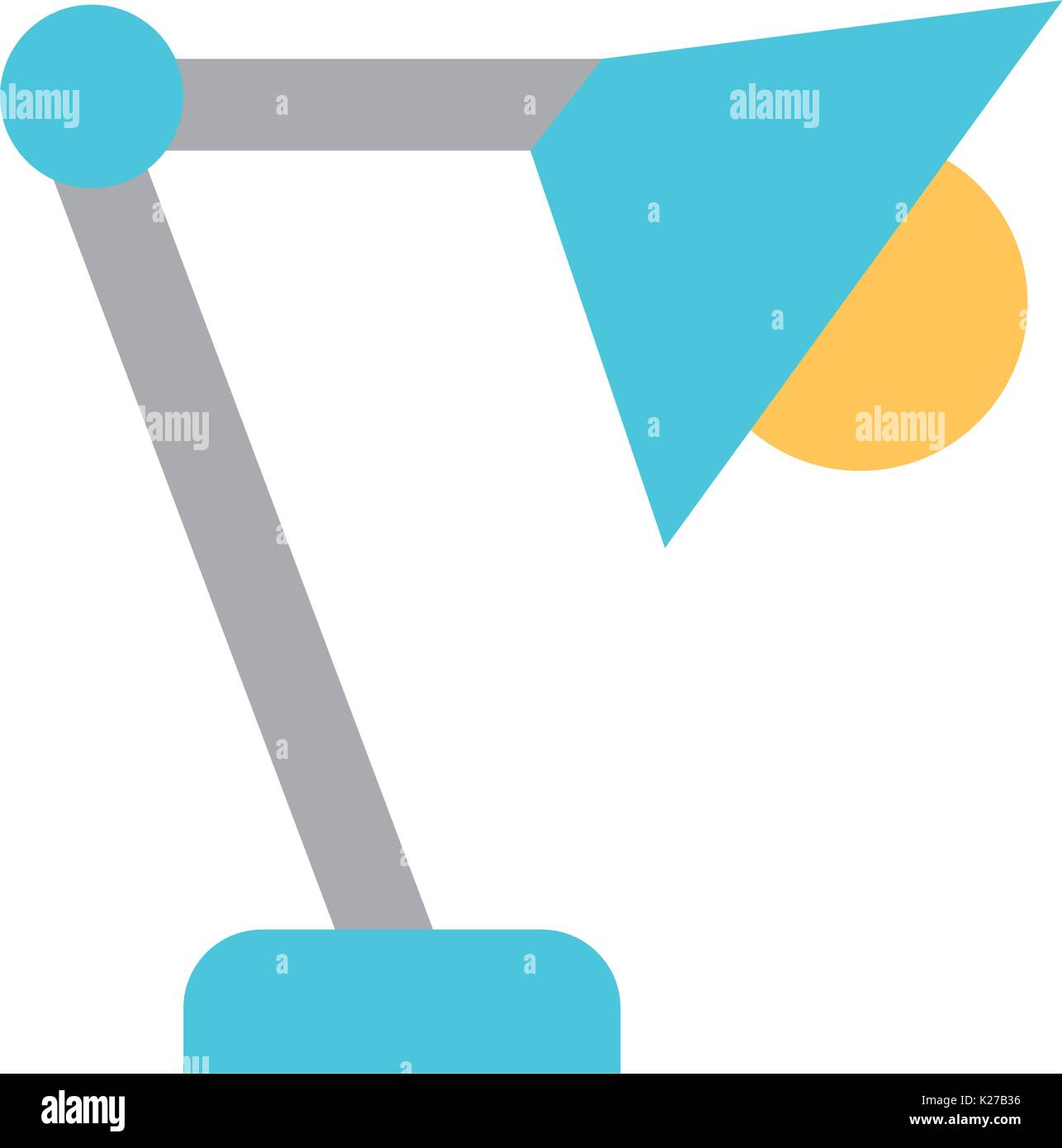 office lamp isolated icon Stock Vector Image & Art - Alamy