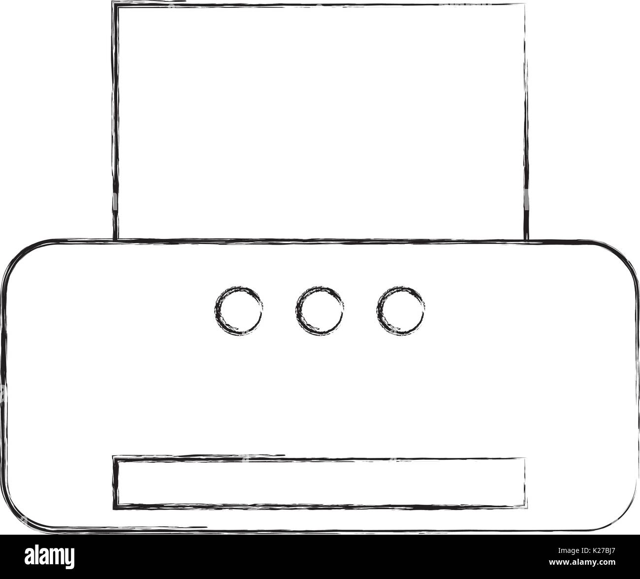 office printer isolated icon Stock Vector Image & Art - Alamy