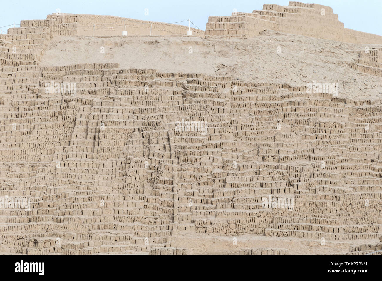 Huaca Pucllana Adobe Pre-Columbian Pyramids Lima Peru Stock Photo - Alamy