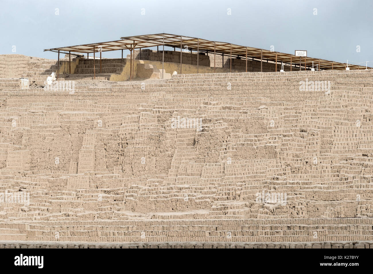 Huaca Pucllana Adobe Pre-Columbian Pyramids Lima Peru Stock Photo - Alamy