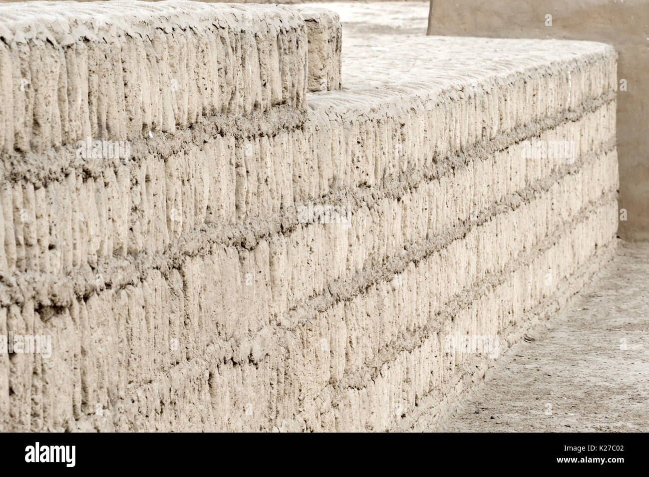 Huaca Pucllana Adobe Pre-Columbian Pyramids Lima Peru Stock Photo - Alamy