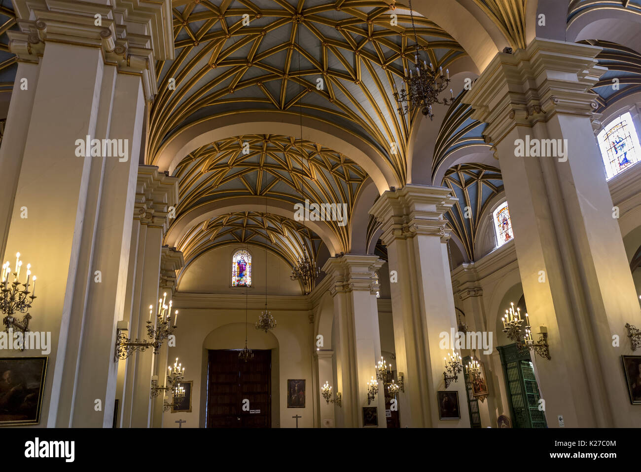 The Cathedral Lima Peru Stock Photo - Alamy