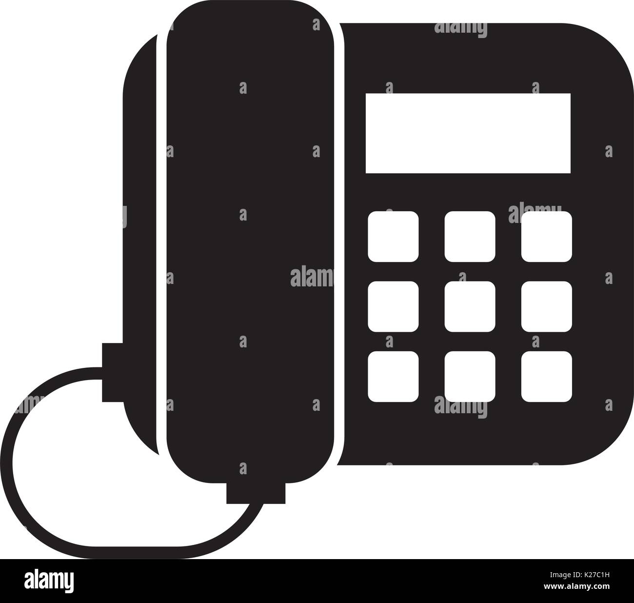 office telephone isolated icon Stock Vector Image & Art - Alamy