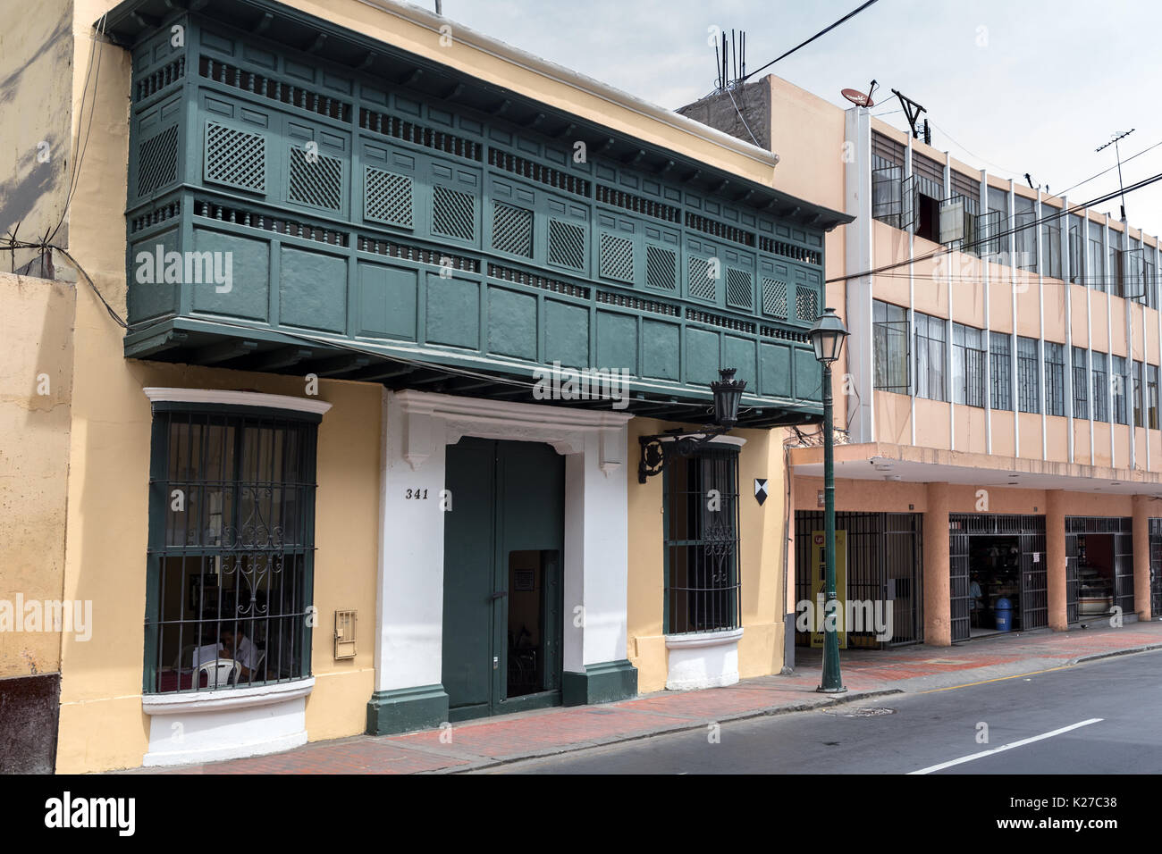 Old buildings Lima Peru Stock Photo - Alamy