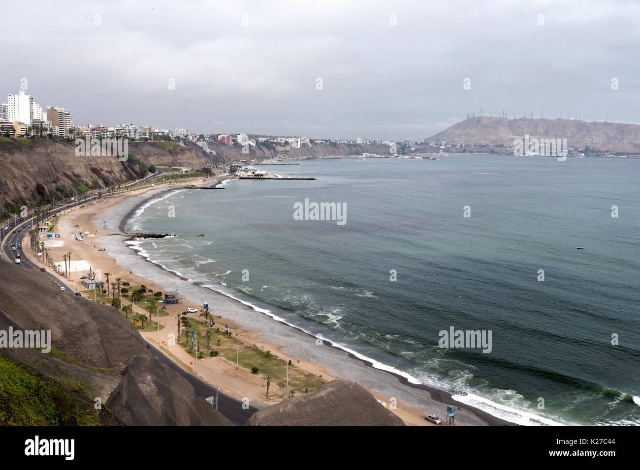 Barranco coast line Lima Peru Stock Photo - Alamy