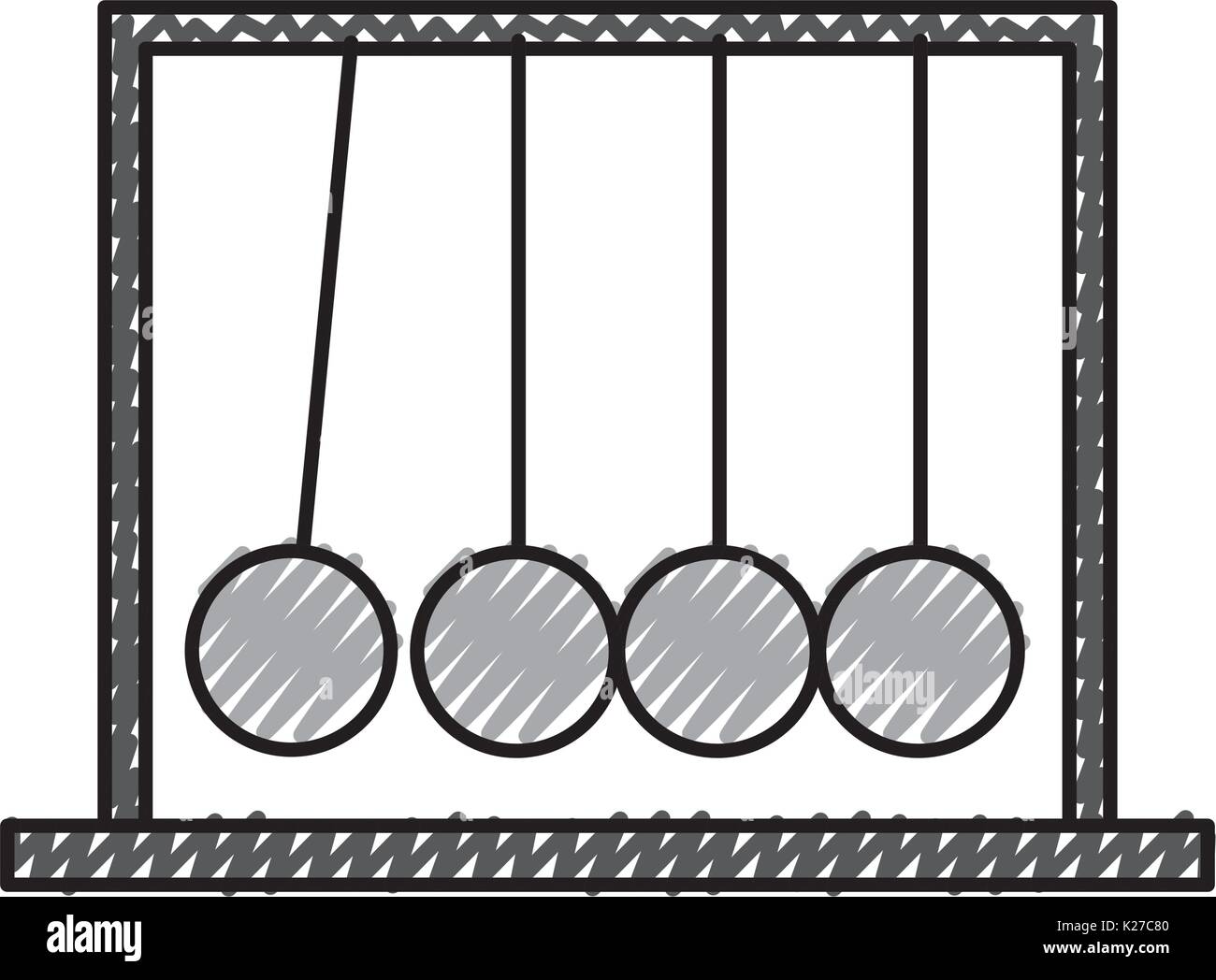 Newton pendulum isolated icon Stock Vector Image & Art - Alamy