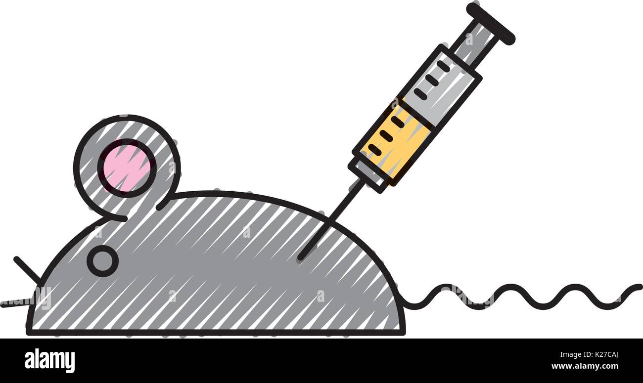 Laboratory mouse with injection Stock Vector Image & Art - Alamy