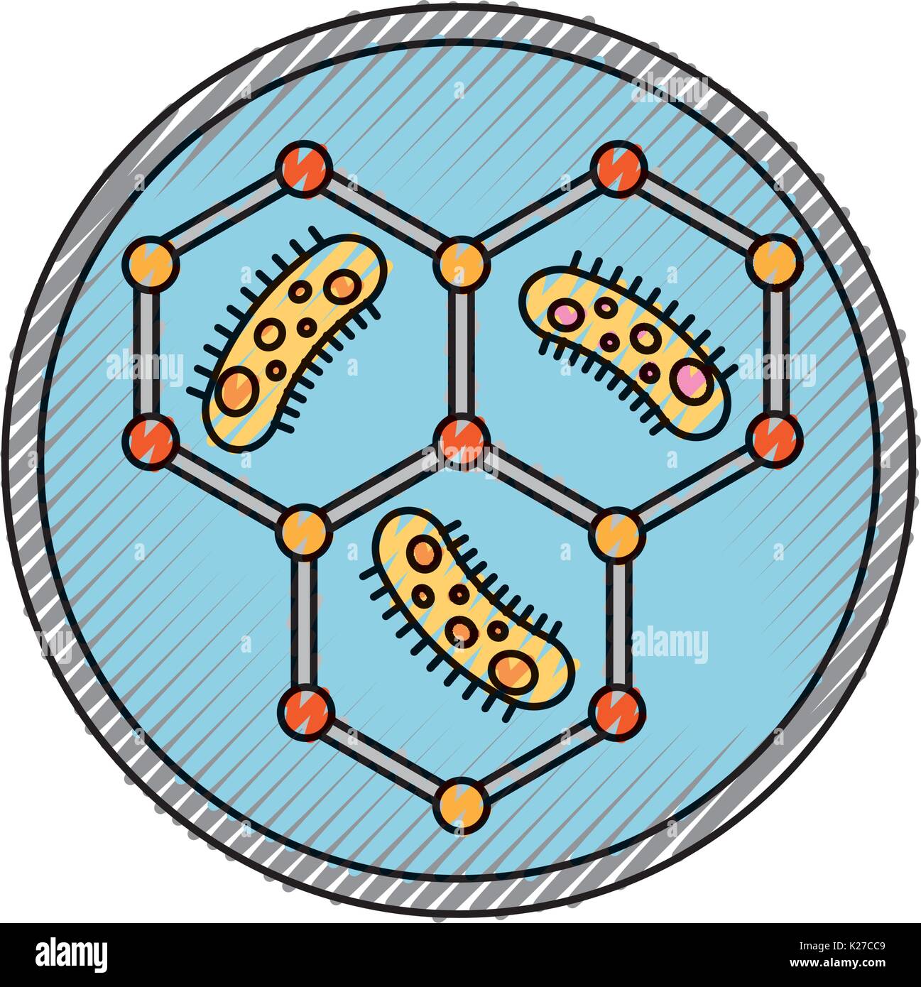 Study of bacteria icon Stock Vector Image & Art - Alamy