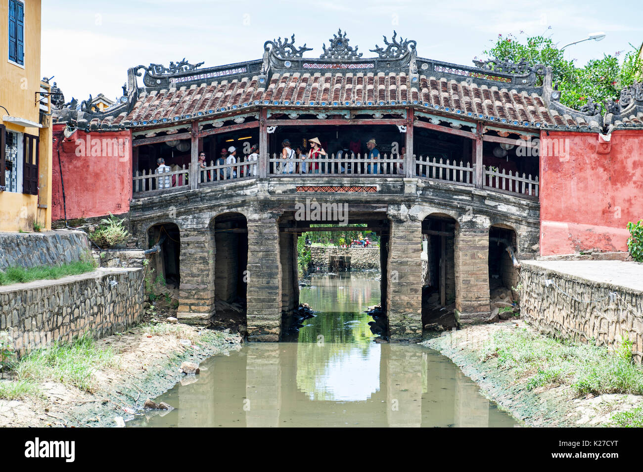 Japanese Covered Bridge, Hoi An Ancient Town, Vietnam. This bridge was ...