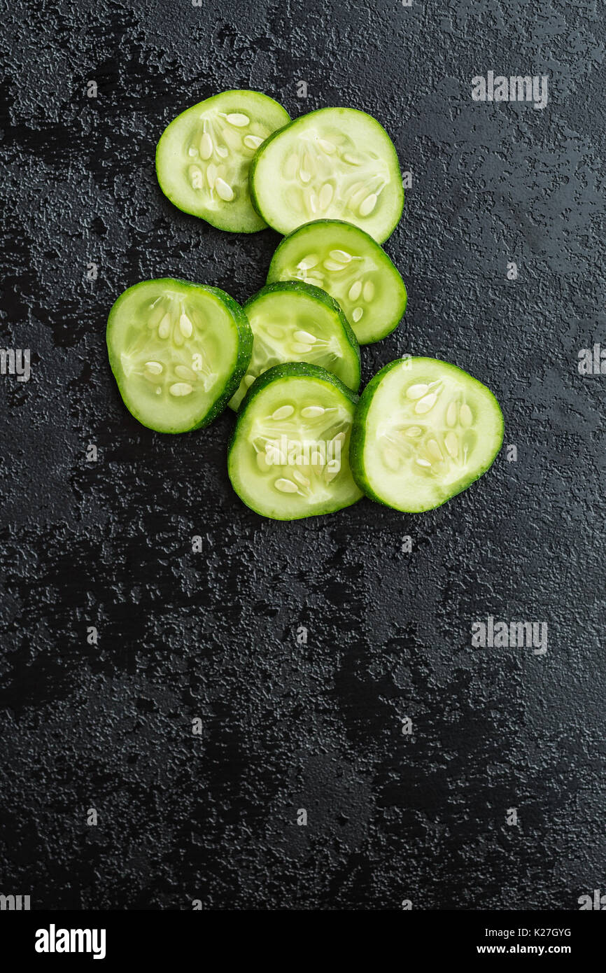 Cucumbers top view hi-res stock photography and images - Alamy