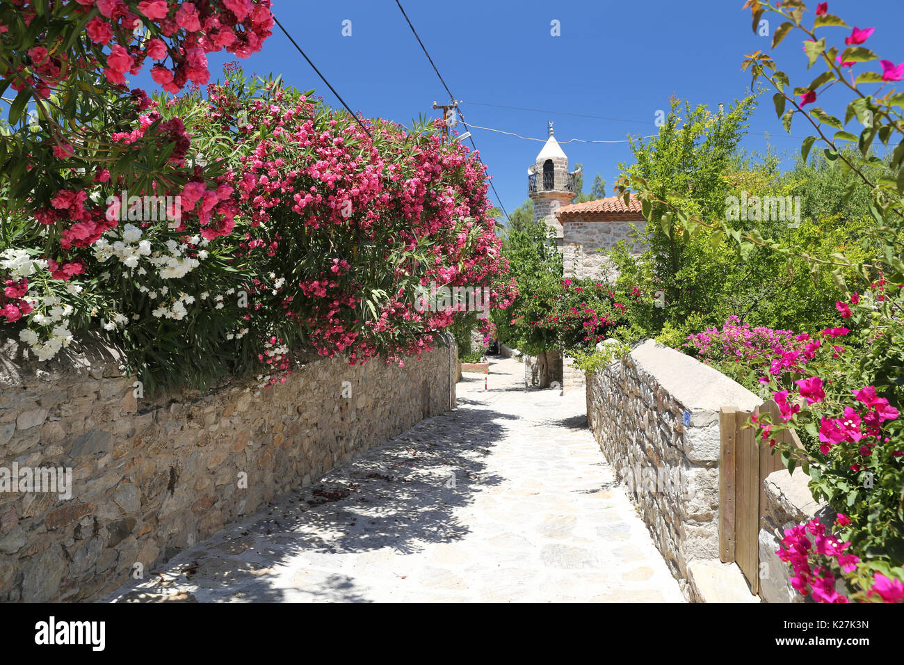 Street in Old Datca, Mugla City, Turkey Stock Photo - Alamy