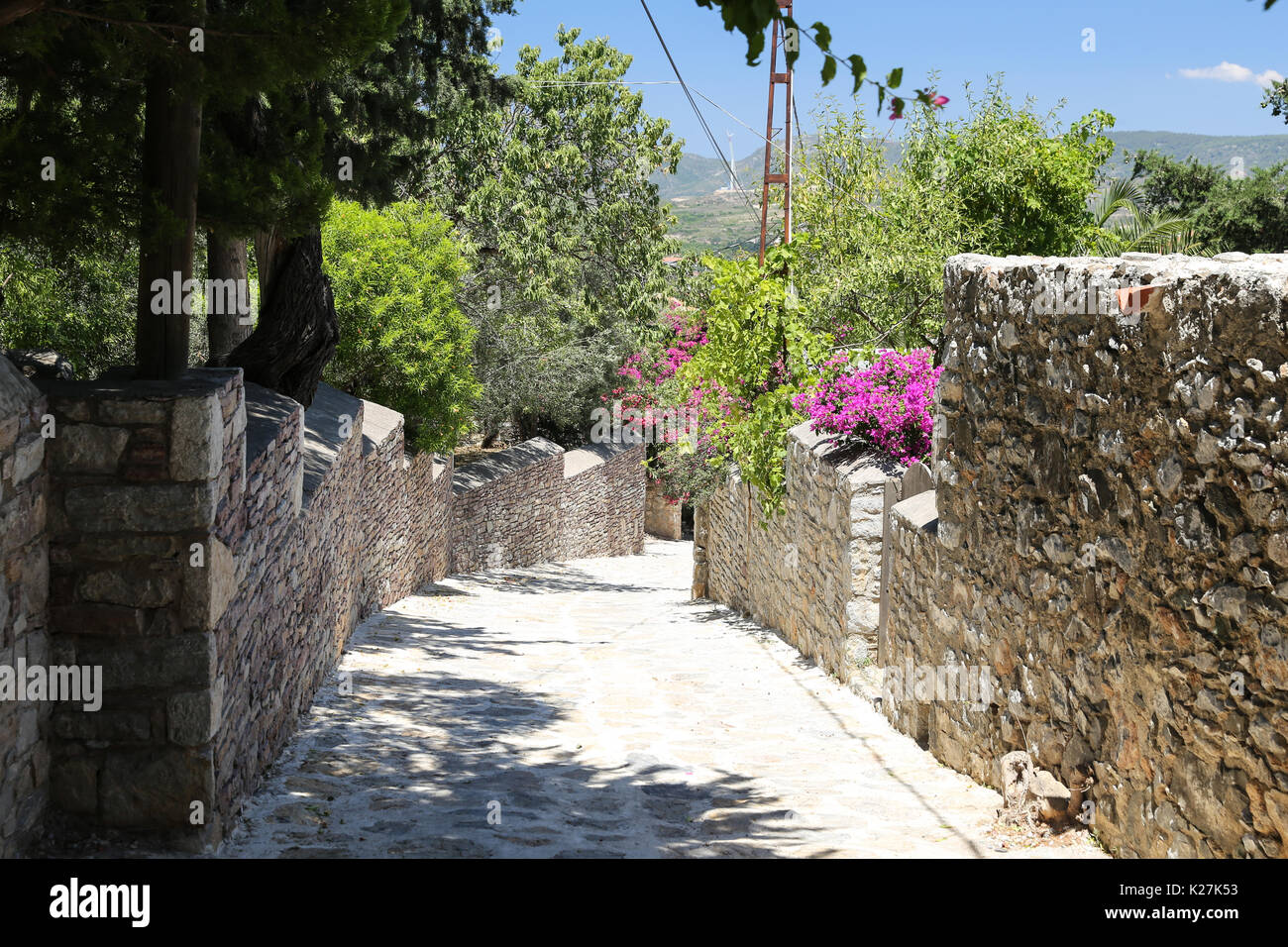 Street in Old Datca, Mugla City, Turkey Stock Photo - Alamy