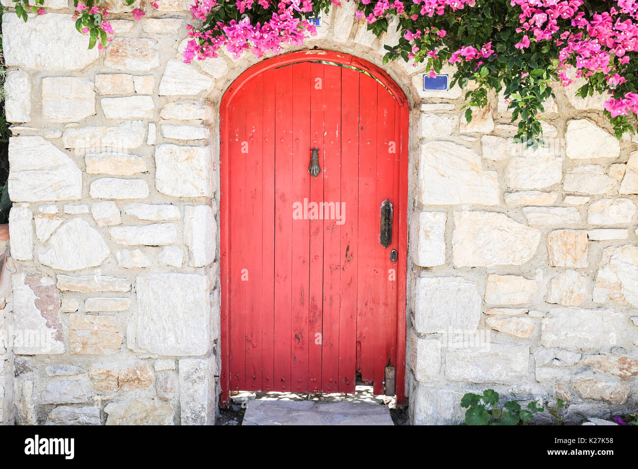 Wooden Door in Old Datca Village, Turkey Stock Photo - Alamy
