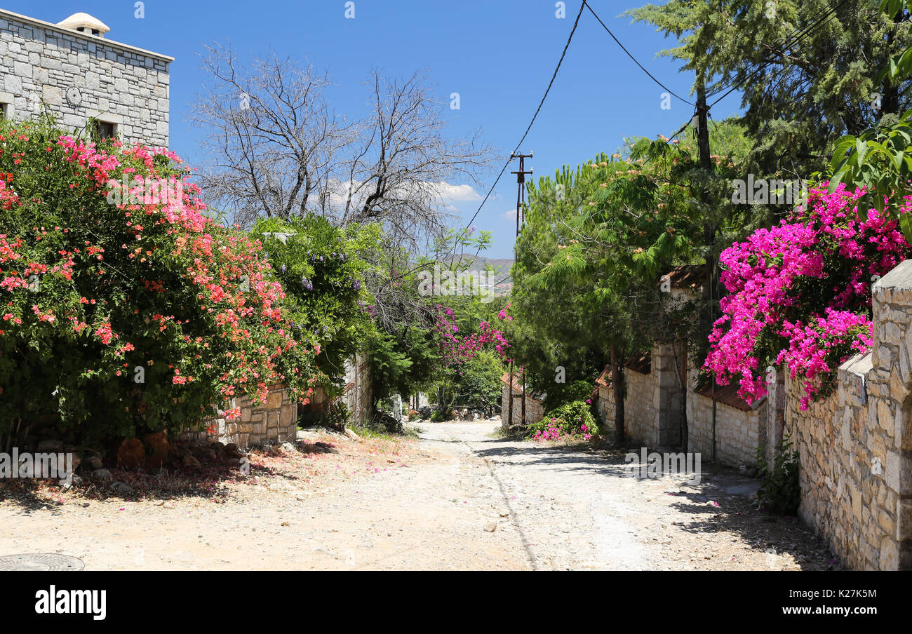 Street in Old Datca, Mugla City, Turkey Stock Photo - Alamy