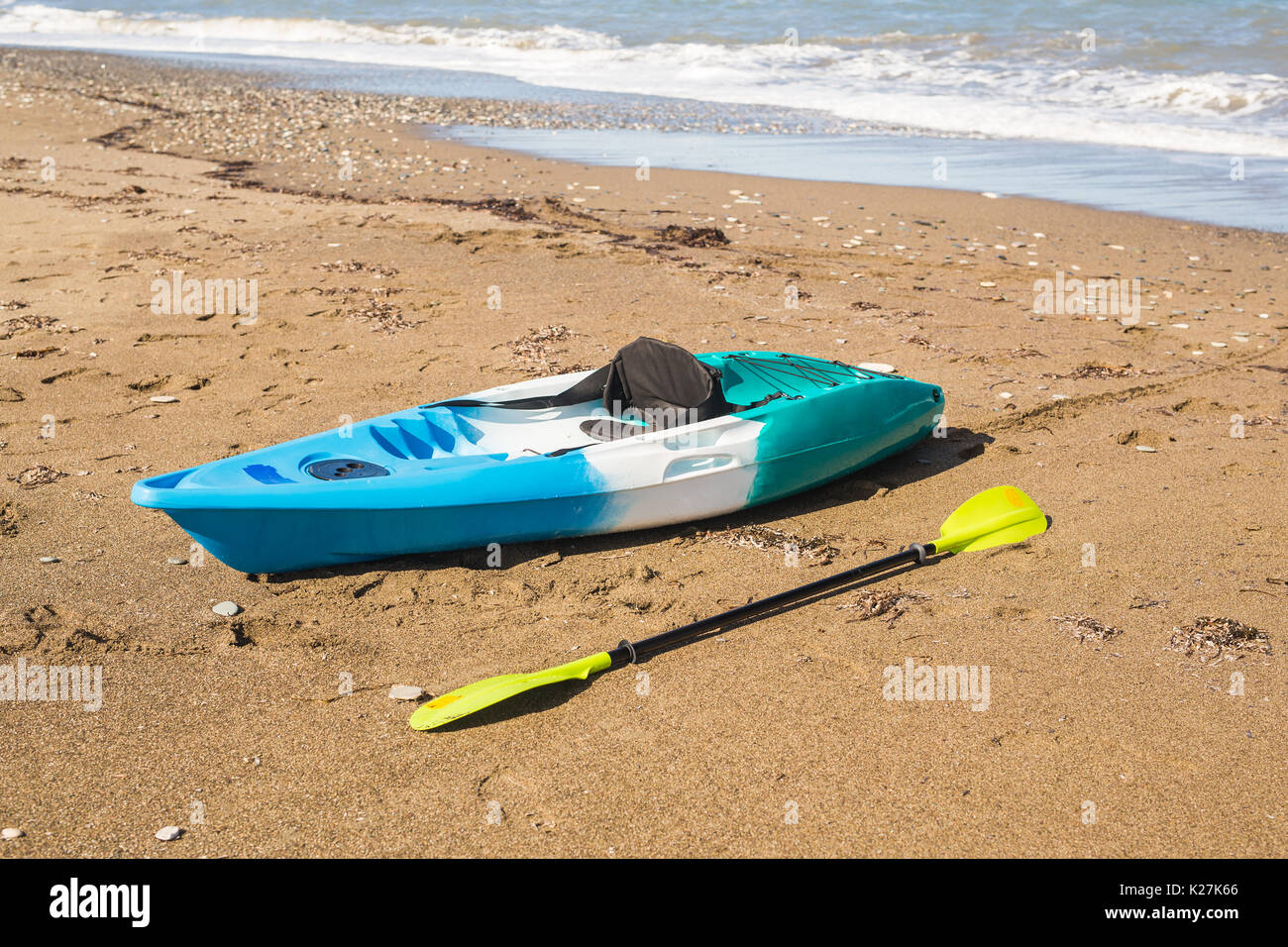 kayak on the tropical beach. Active water sport Stock Photo - Alamy