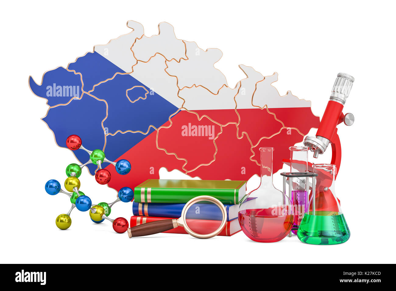 Industrial concept czech republic flag hi-res stock photography and ...