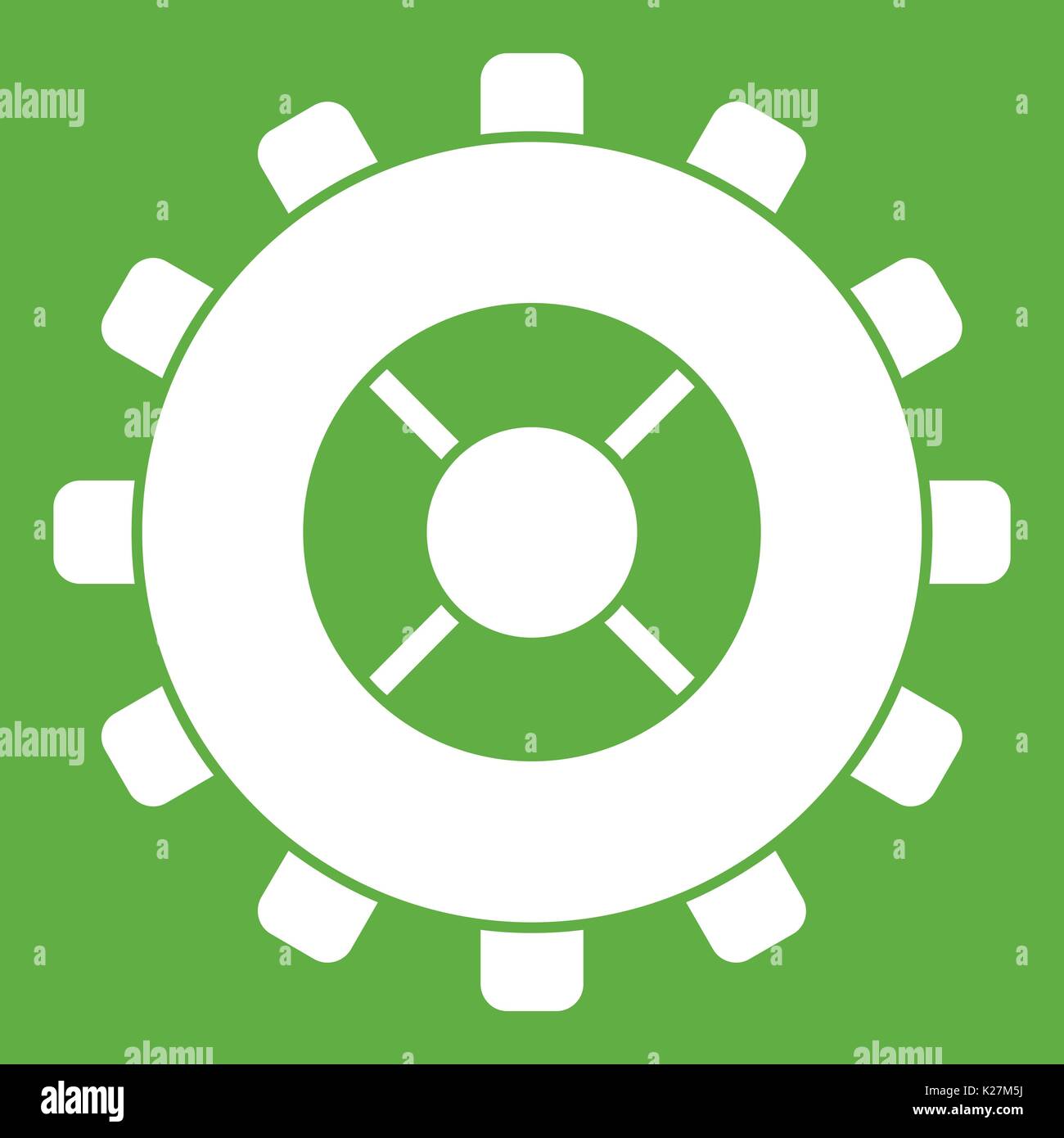 Gear icon green Stock Vector Image & Art - Alamy