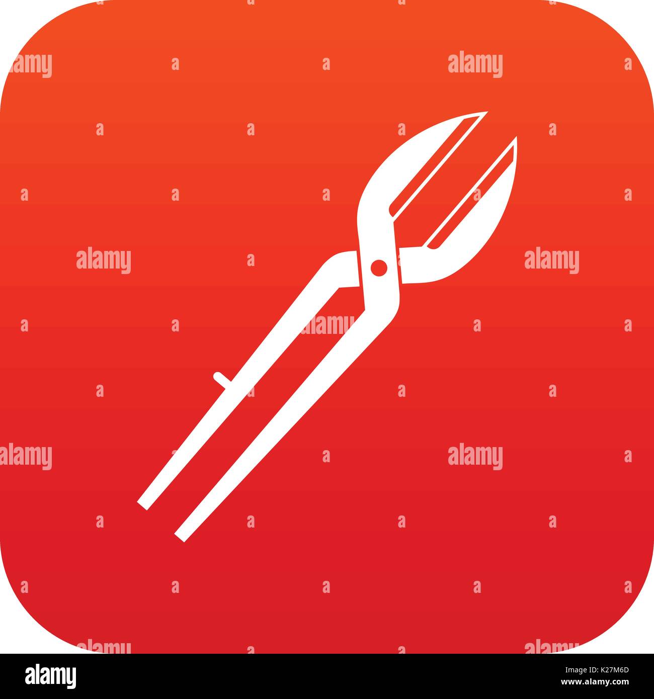 Metal scissors icon digital red Stock Vector Image & Art - Alamy