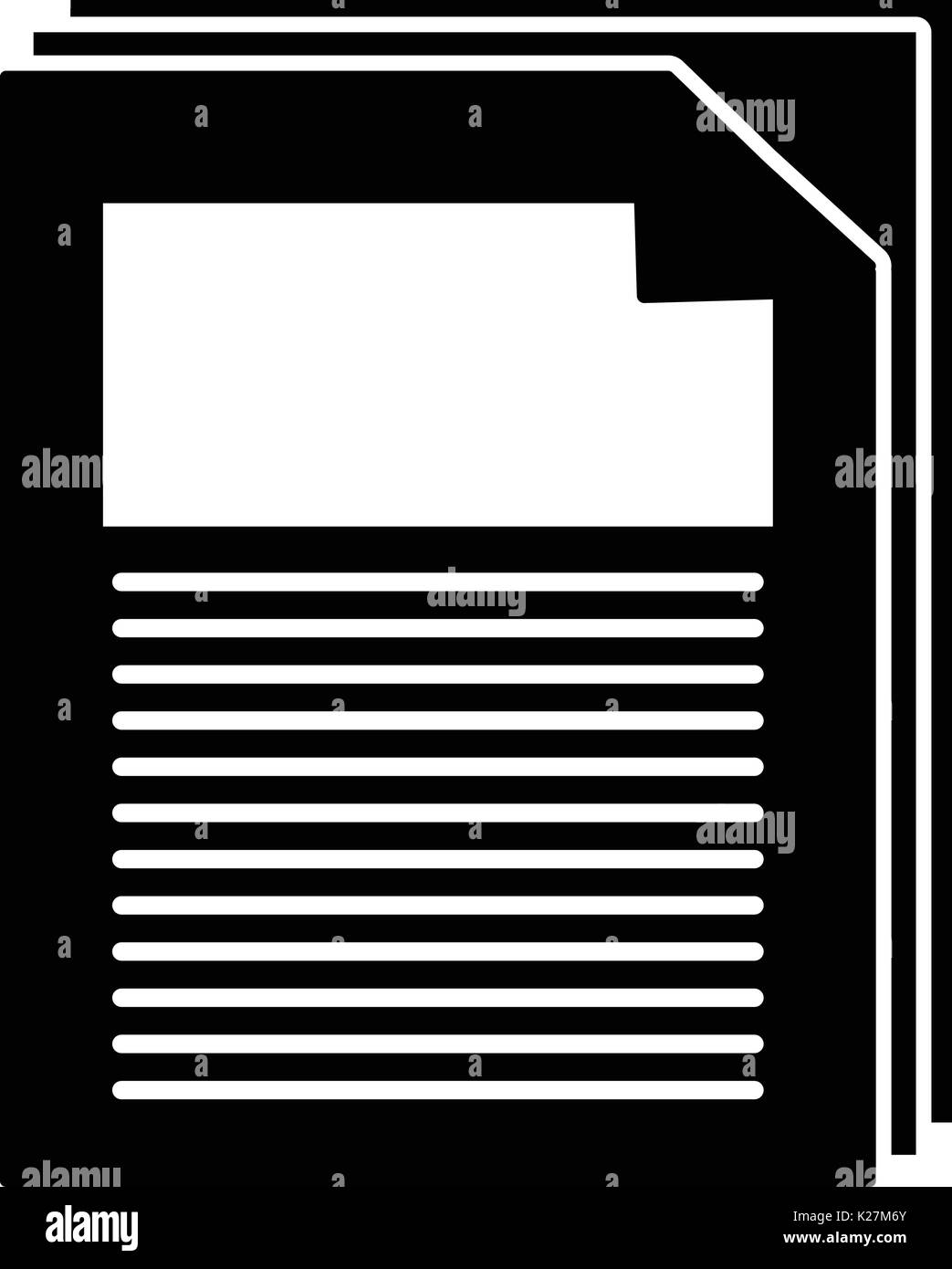 Paper icon, simple black style Stock Vector Image & Art - Alamy