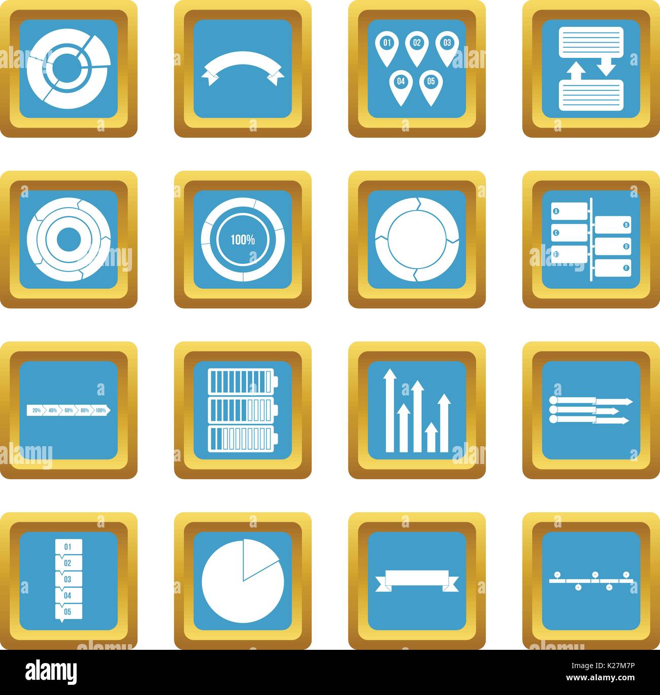 Various people icons azure Stock Vector Image & Art - Alamy