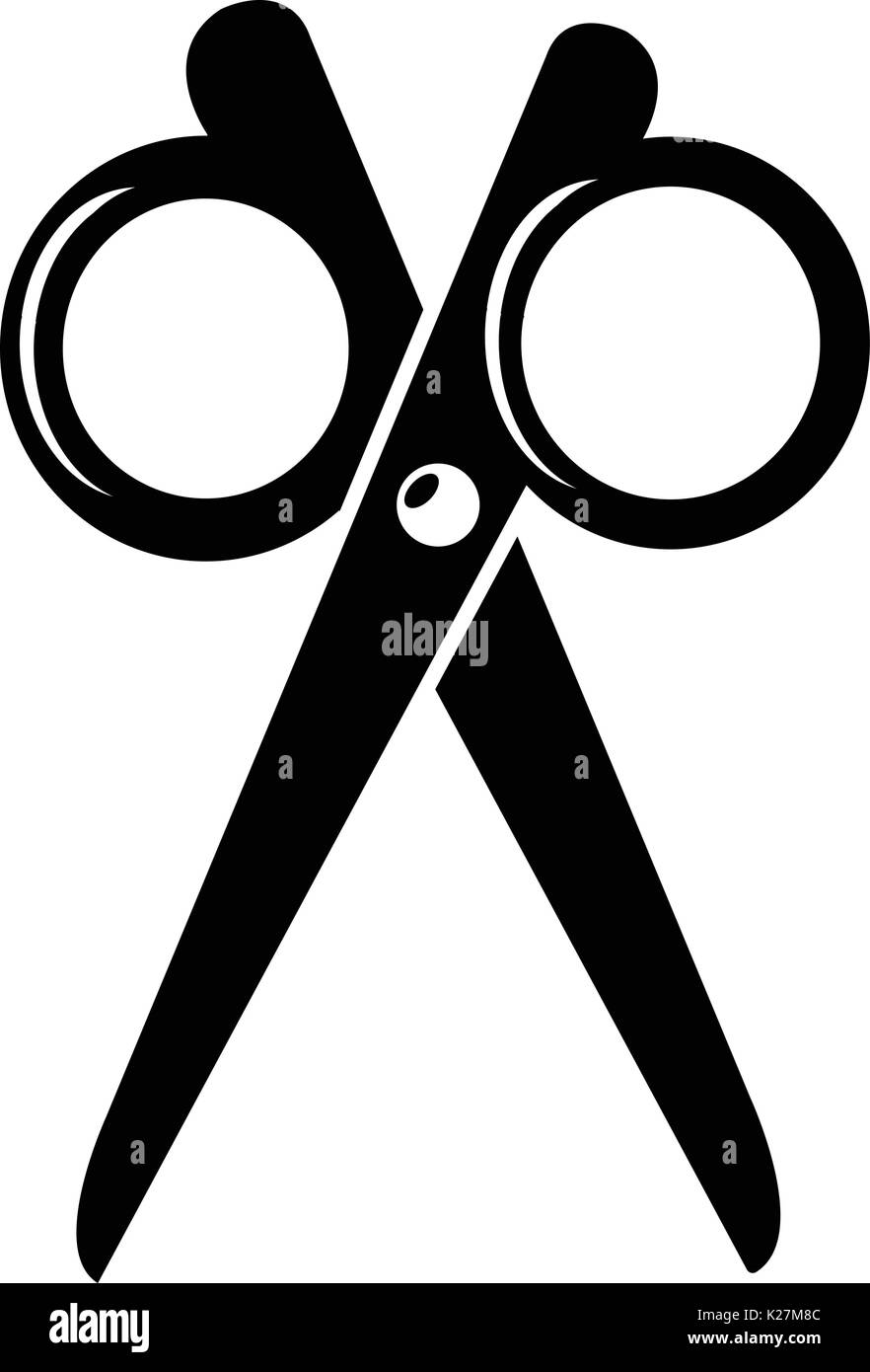 Scissors icon, simple black style Stock Vector Image & Art - Alamy