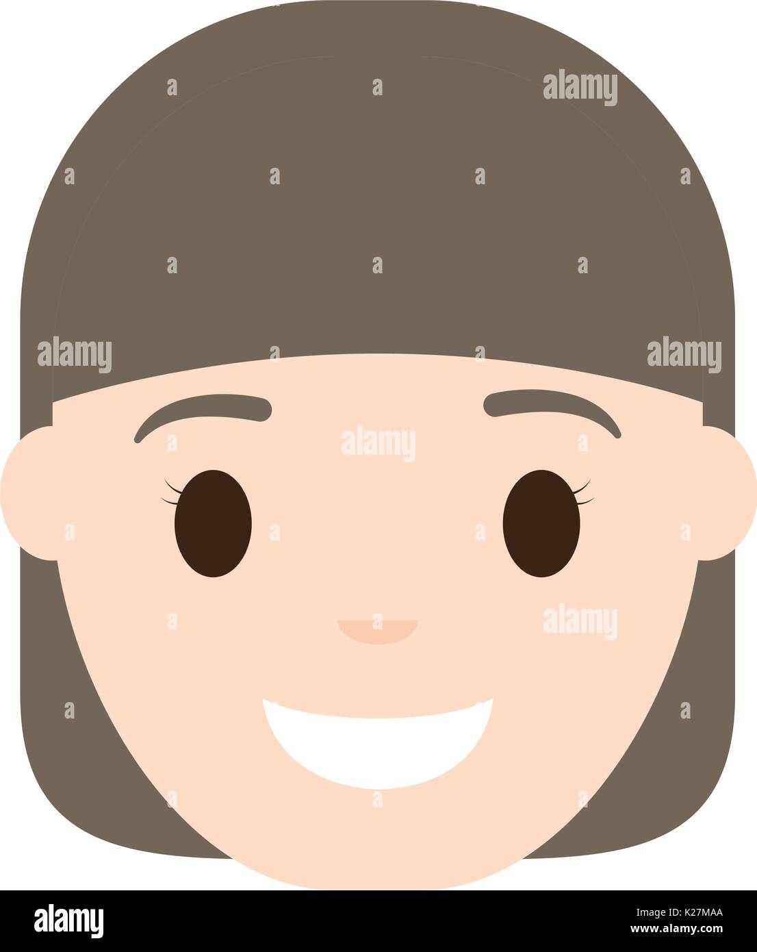 cartoon woman smiling icon Stock Vector Image & Art - Alamy
