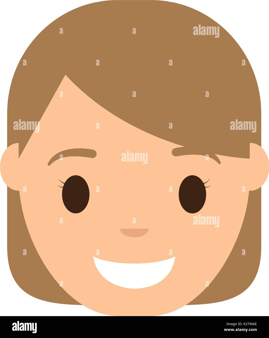cartoon woman smiling icon Stock Vector Image & Art - Alamy