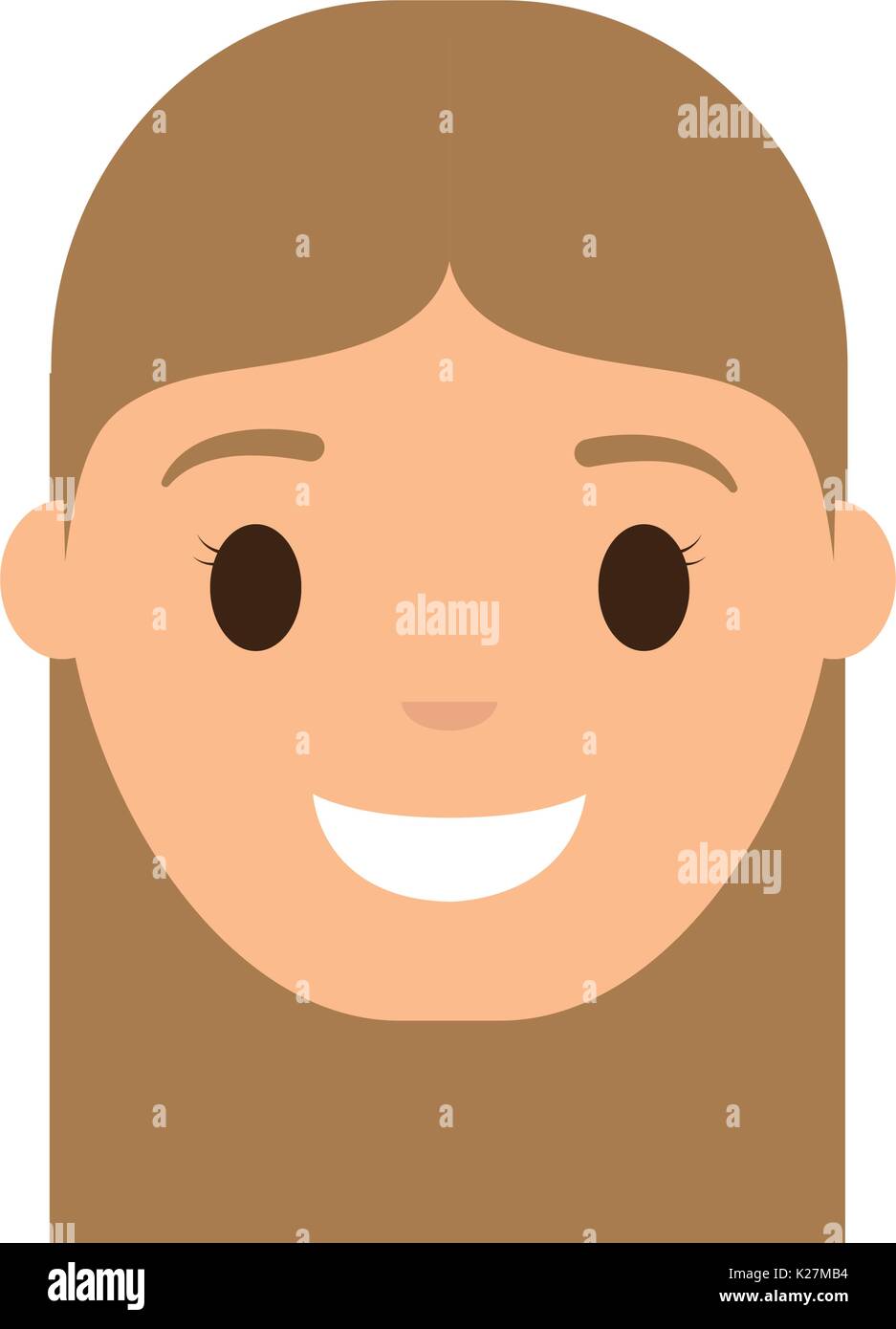cartoon woman smiling icon Stock Vector Image & Art - Alamy