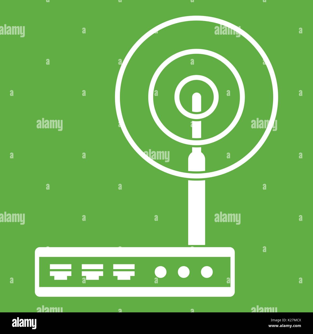 Wifi router icon green Stock Vector Image & Art - Alamy