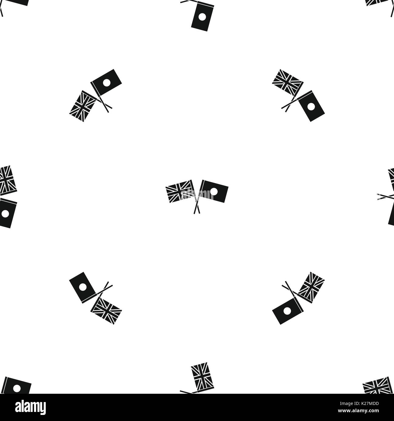 UK and Japan flags crossed pattern seamless black Stock Vector Image ...
